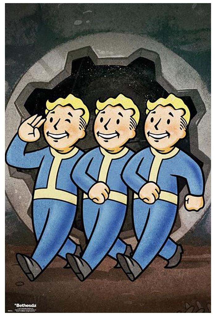 Fallout Poster Vault Boys
