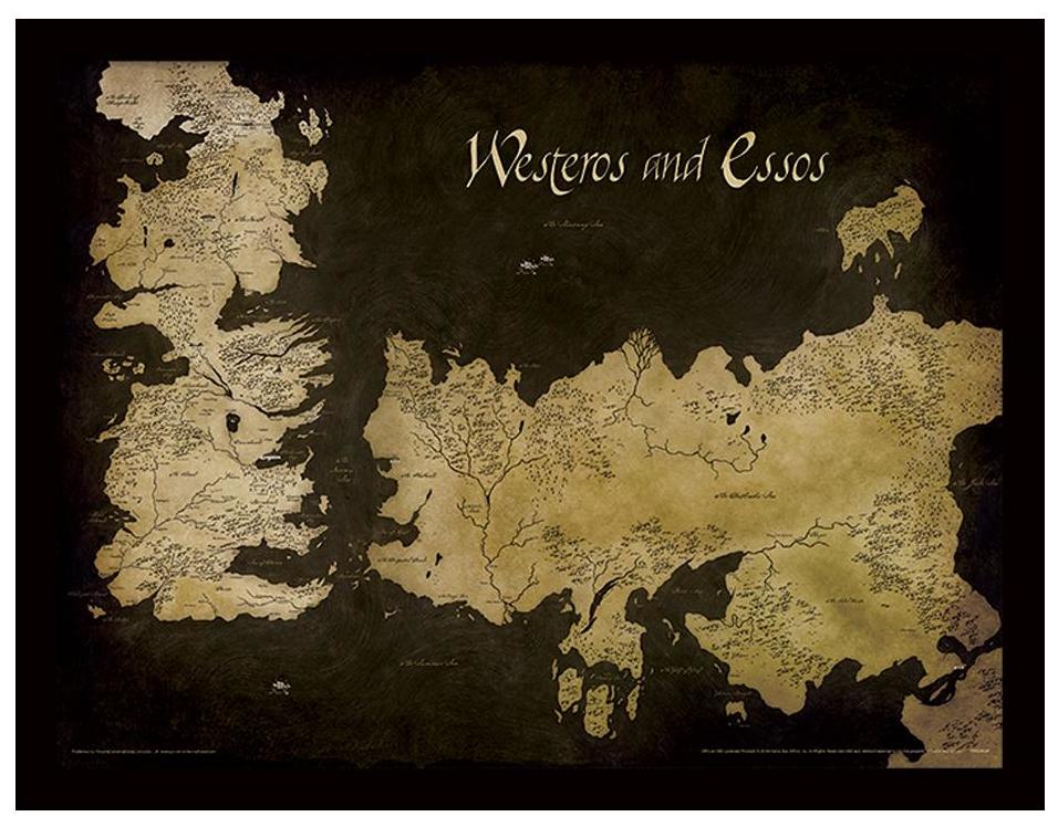 Game Of Thrones Poster Med Ram Karta