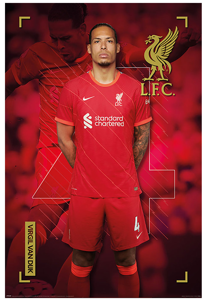 Liverpool Affisch Van Dijk 20