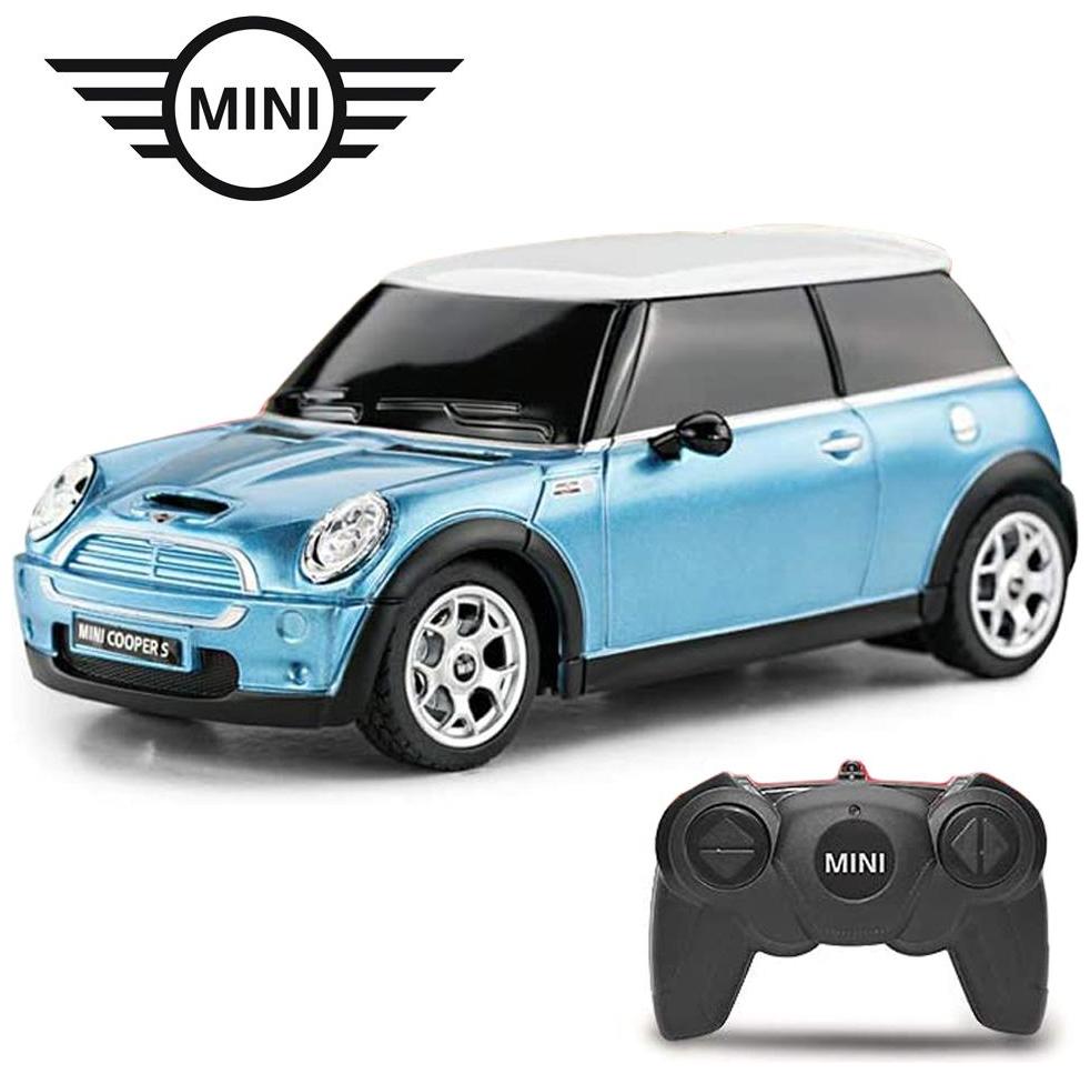 Radiostyrd Bil Mini Cooper S Blå